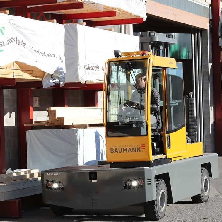 Diesel-Hubstapler - HX series - Baumann Srl - Sitz / 4 Räder / seitlich