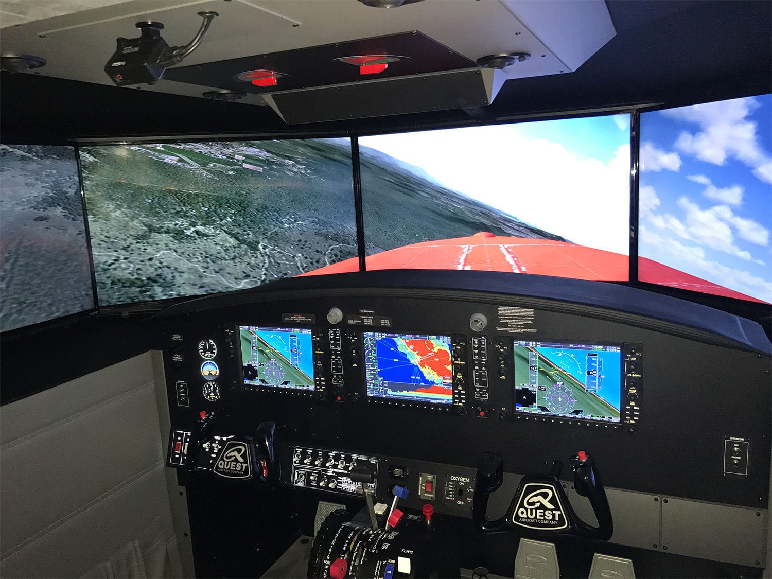 Simulator für Flugzeuge - MFD Kodiak™100 - Precision Flight Controls - für Trainingszwecke / Cockpit