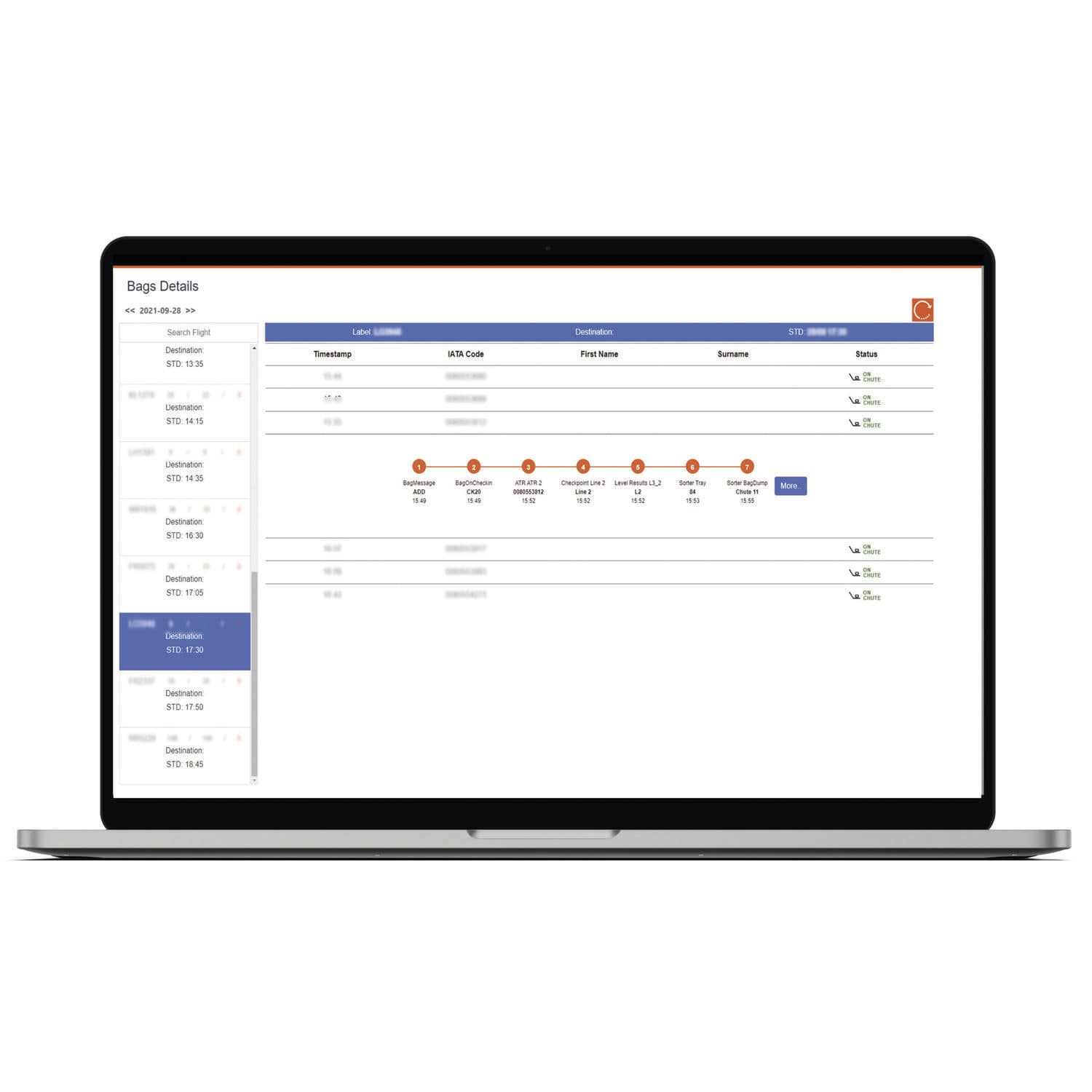 Software de gestión de equipajes - SAC - DIMARK S.A. - para informes / de control / de análisis