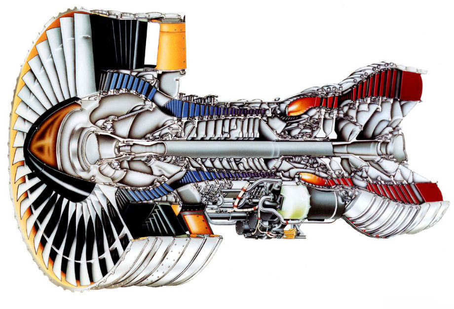 Turborreactor 200 - 300 kN - PW4000-94 series - PRATT & WHITNEY - + 300 ...