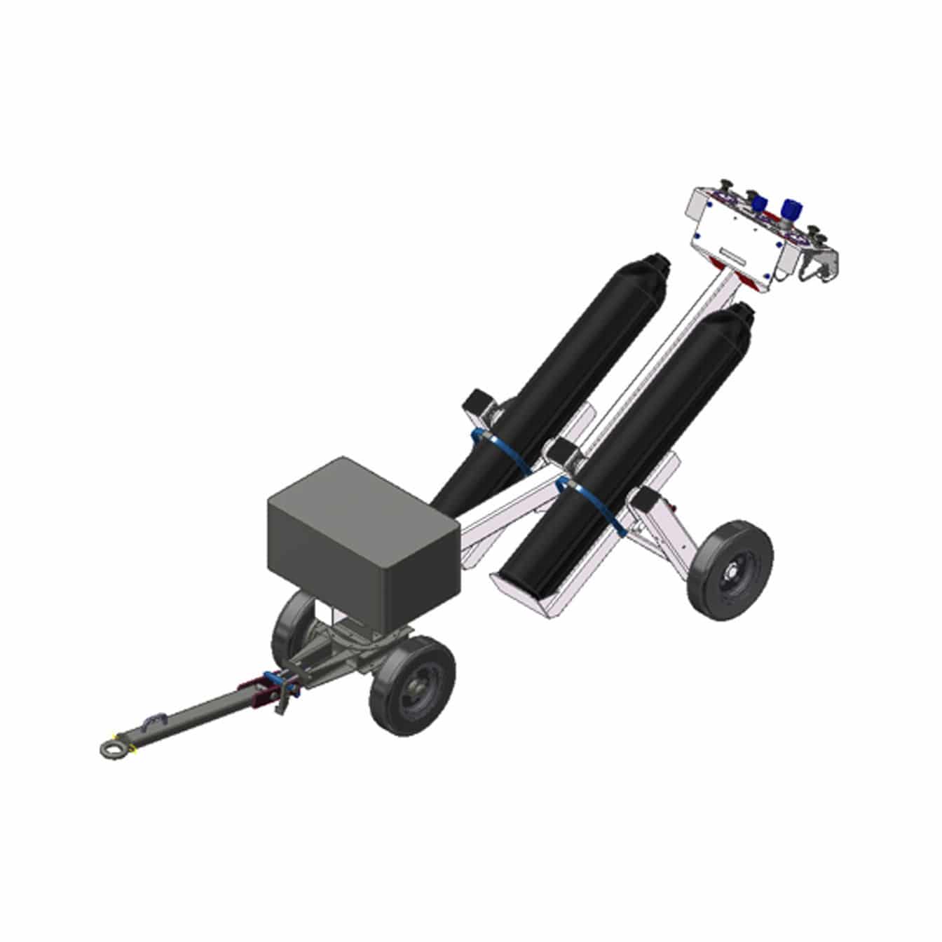 Carro para botellas de nitrógeno para aeropuerto - TMH RD74 - TECHMAN ...