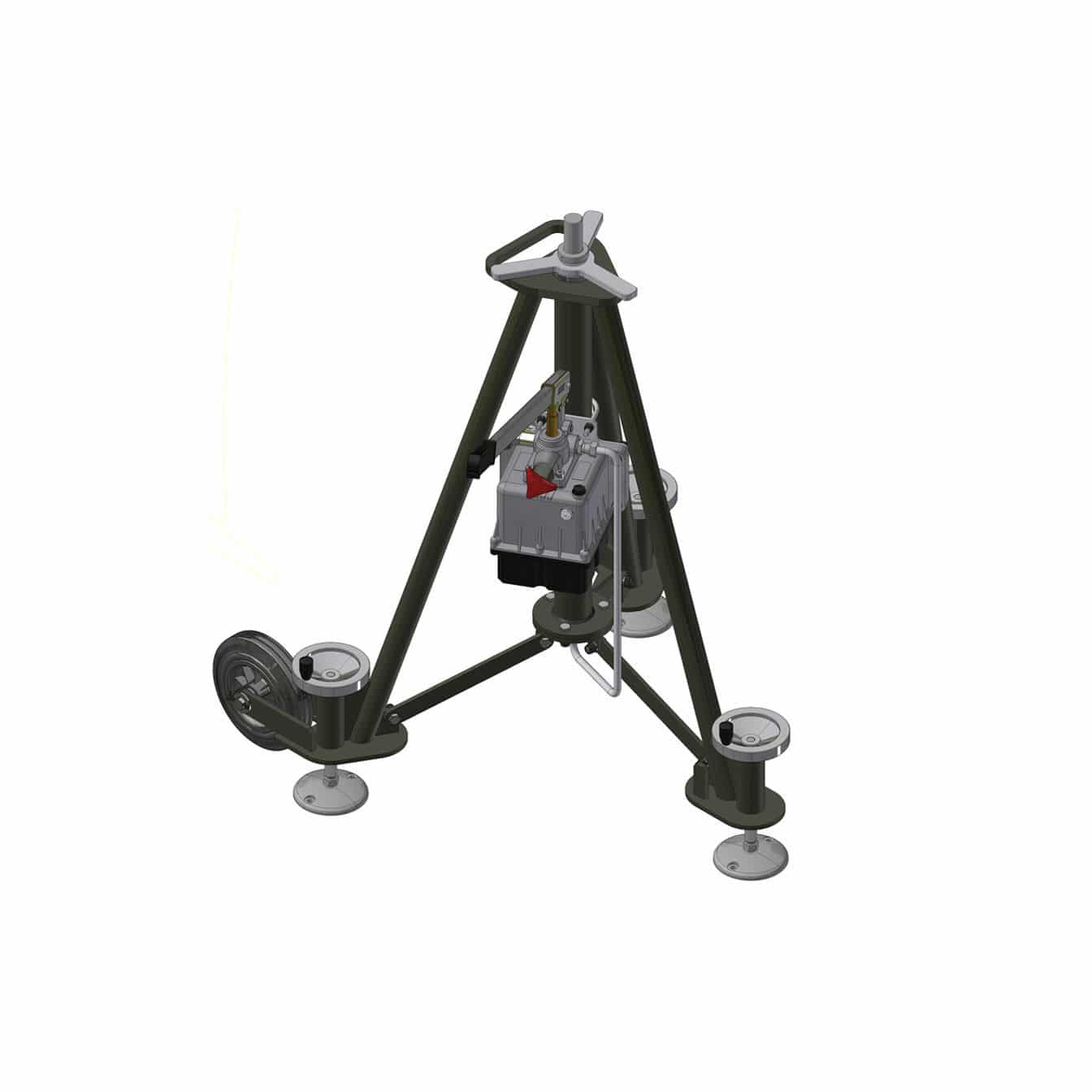 Gato para avión - TMH TS42-50 - TECHMAN-HEAD GROUP - hidráulico / trípode