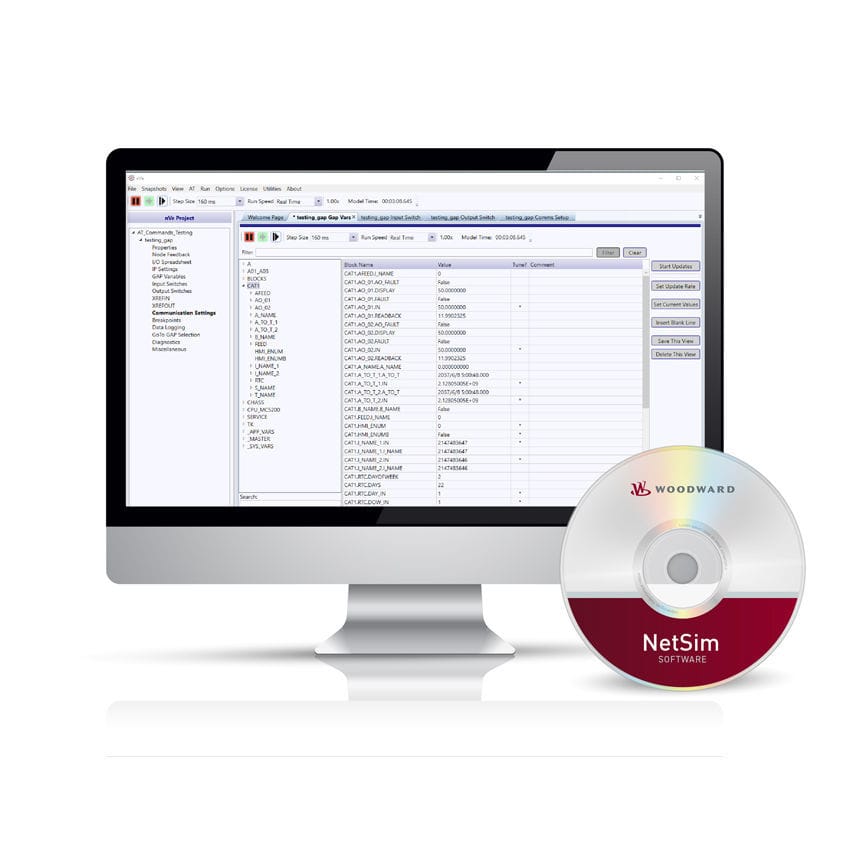 Software de control - NETSIM NVE - WOODWARD, INC - de simulación / de ...