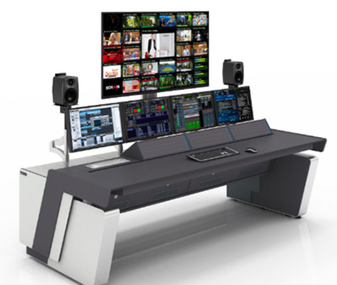 Consola de control de tráfico aéreo multiplaza - E-TYPE II AIR - LUND HALSEY LTD. - recta / con ...