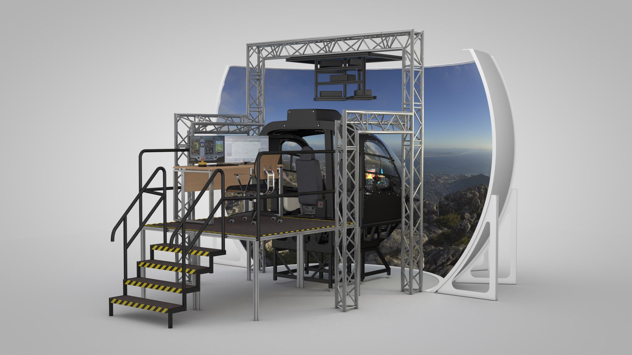 Simulador de vuelo - F-LIGHT LINE - Reiser Simulation and Training GmbH ...