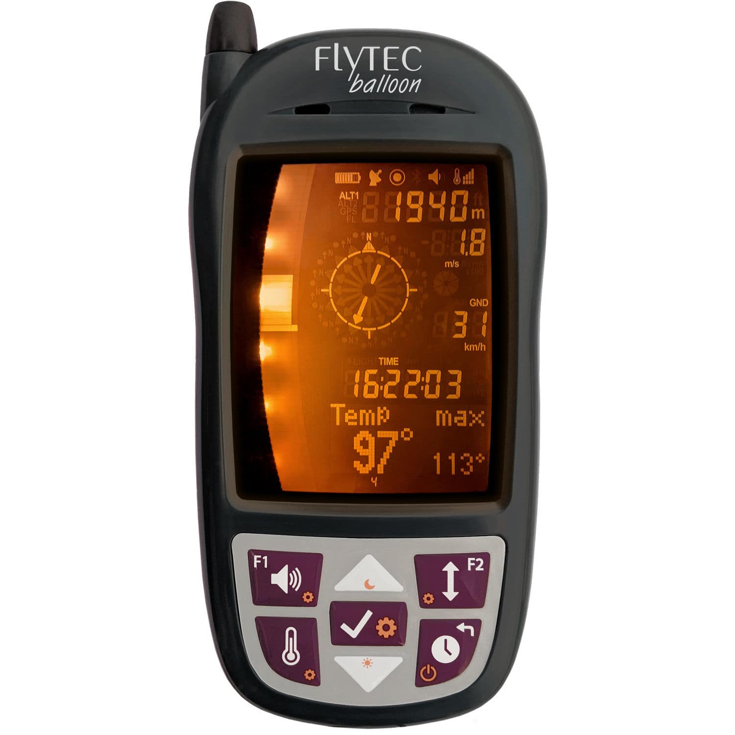 Variómetro electrónico - Flytec 4 Night Glow - Flytec Balloon - con luz / portátil / para globo ...