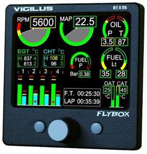 Indicador de nivel - FL1 - Flybox Avionics - digital / de combustible / para avión