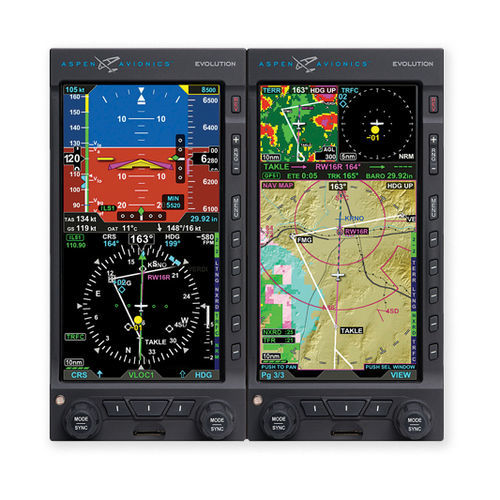 PFD para avión - EVOLUTION 1500 - Aspen Avionics, Inc. - LCD / LED / 28 V