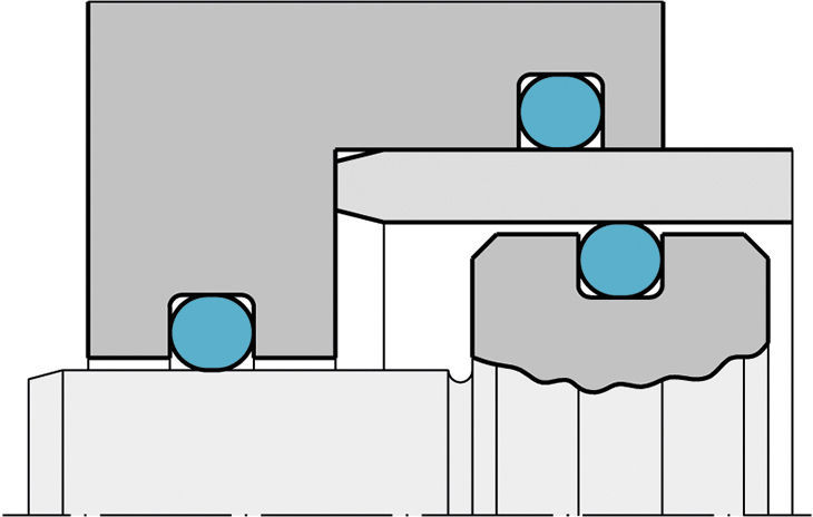 Joint torique - TRELLEBORG - circulaire / rainuré / en élastomère