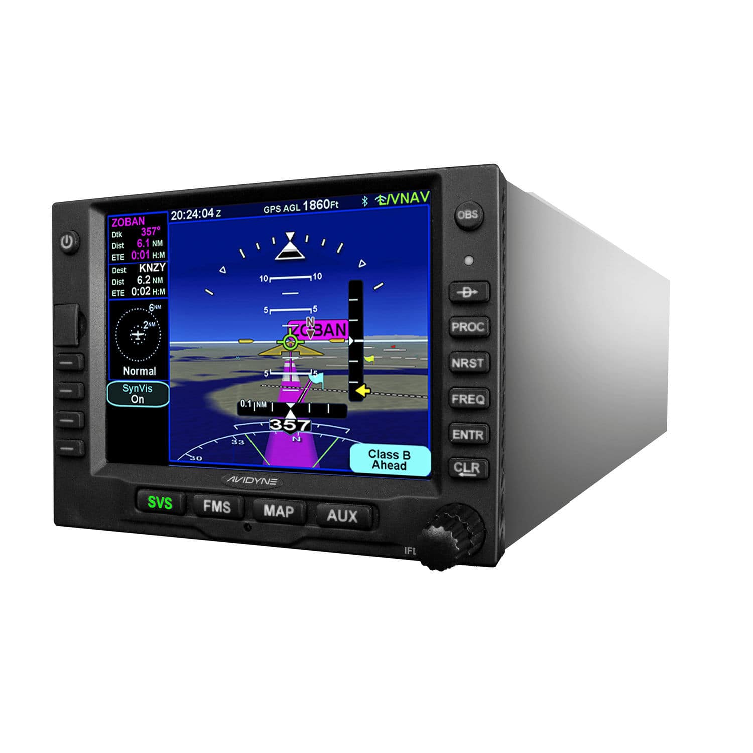 FMS pour avion - IFD545 - Avidyne - CDU / avec GPS/NAV/COM / tactile