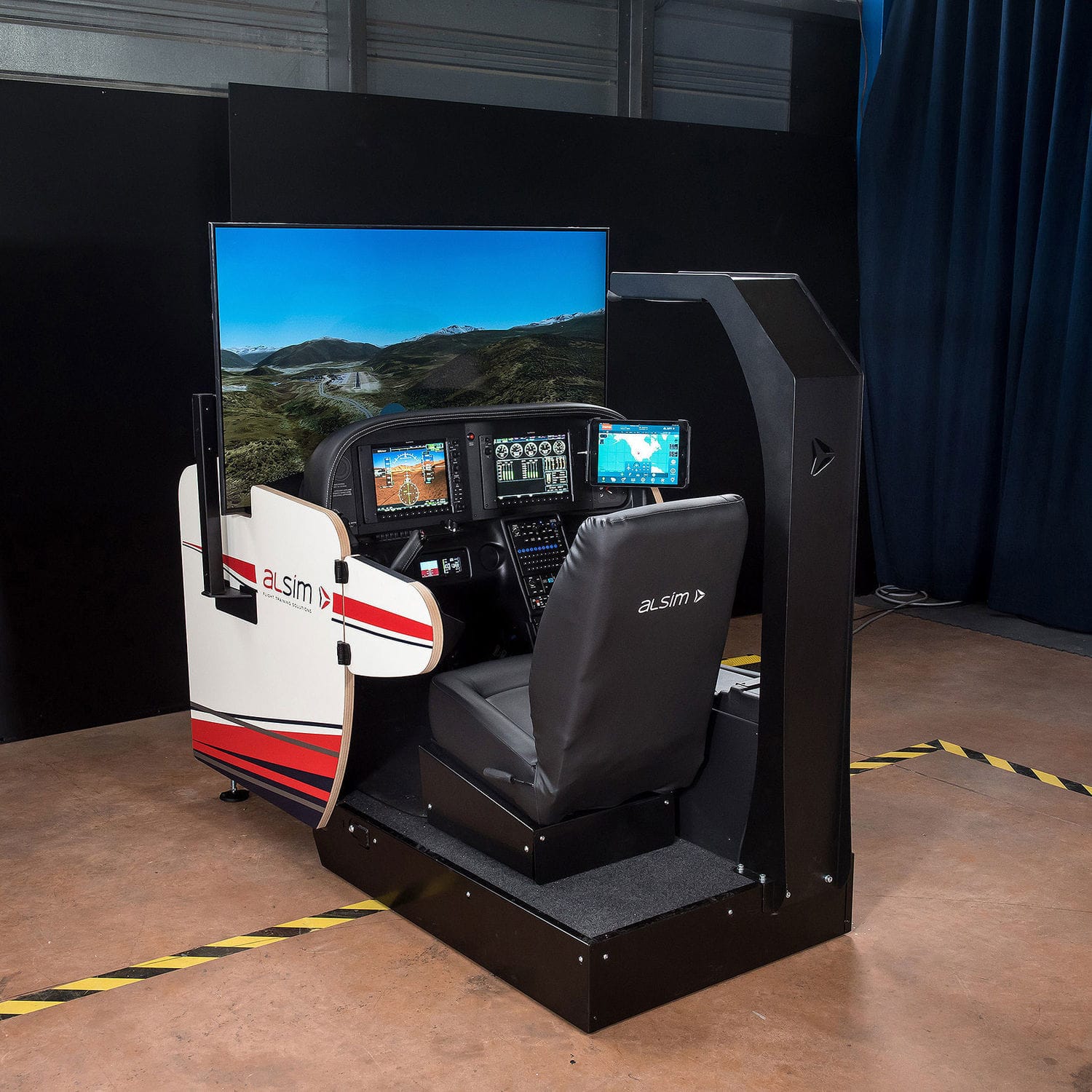 Cabine de simulation de vol - ALSR AATD - ALSIM - d'avion / d ...