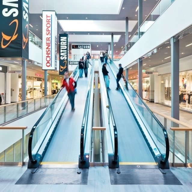 Trottoir roulant pour aéroport - 9500AE - Schindler - incliné
