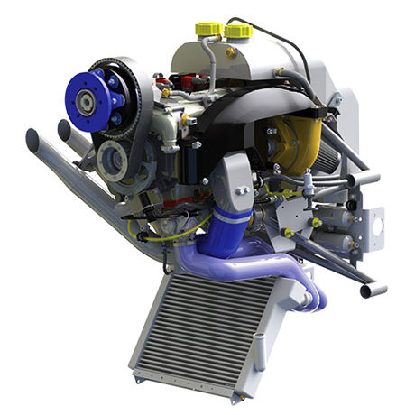 Moteur Wankel 50kW + - AR682R - UAV Engines Ltd. - 25kg + / bi-rotor ...