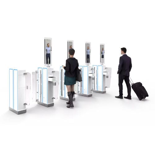 Porte d'embarquement automatique avec lecteur de carte - Seamless Gate ...