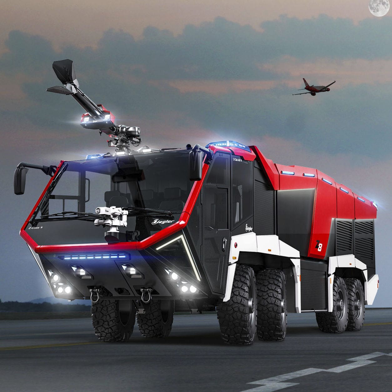 Airport fire truck - Z8 - ALBERT ZIEGLER GMBH - 8x8