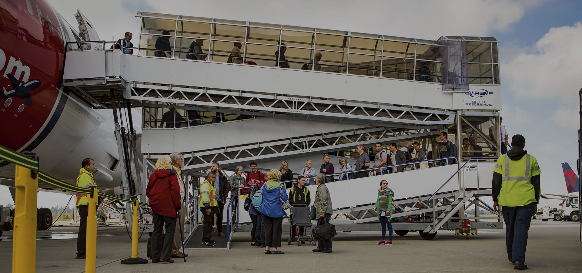 Boarding stairs - INTERNATIONAL - AVIRAMP - access / mobile / towed