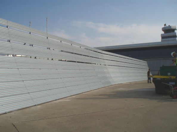 Steel jet blast deflector / for airports - BLAST DEFLECTORS, INC.