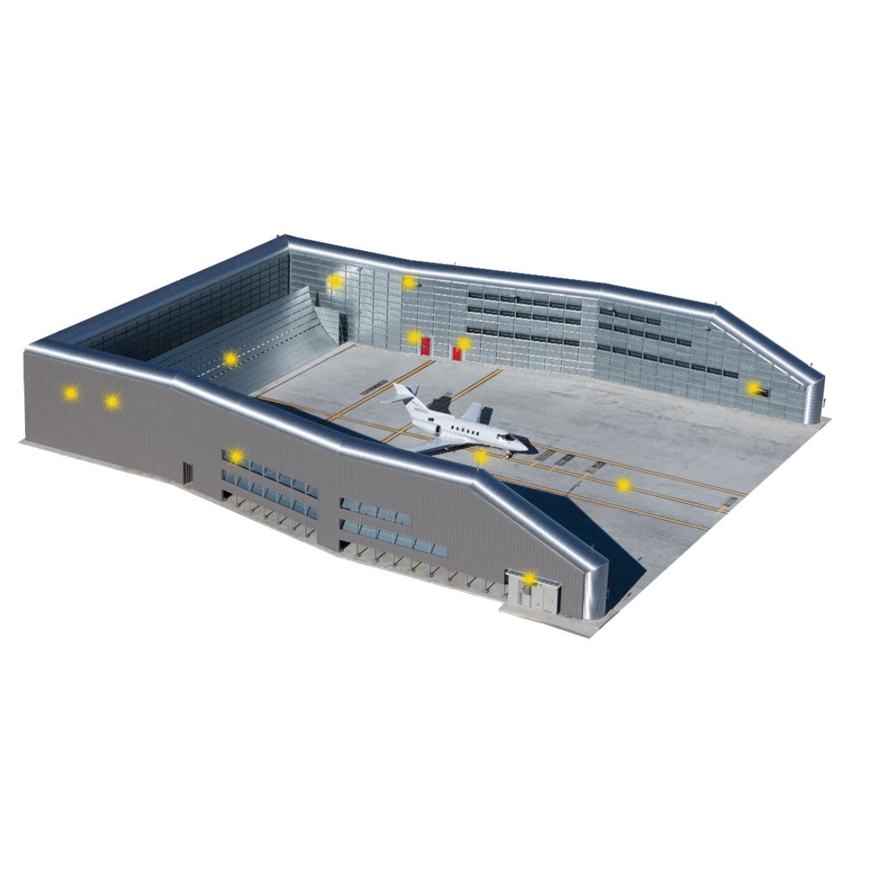 Ground run-up enclosure - 3-SIDED BDI GRE - BLAST DEFLECTORS, INC.