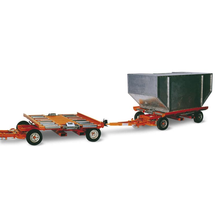 Container dolly - APT 1600 LD3 - BOMBELLI ANGELO SRL - 2-axle / for air ...