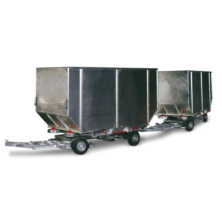 Container dolly - APT 2500 LD8 - BOMBELLI ANGELO SRL - 2-axle / for air ...