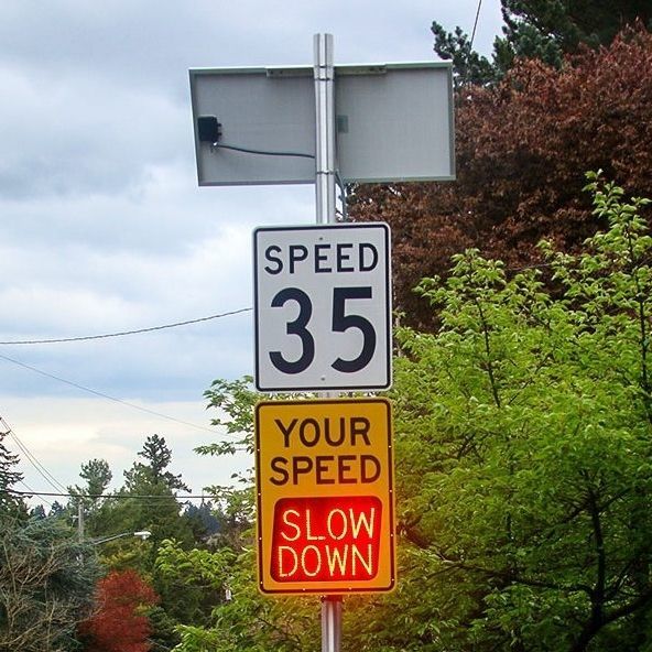 Information sign - SPEEDCHECK-18 - CARMANAH TECHNOLOGIES - static / for ...