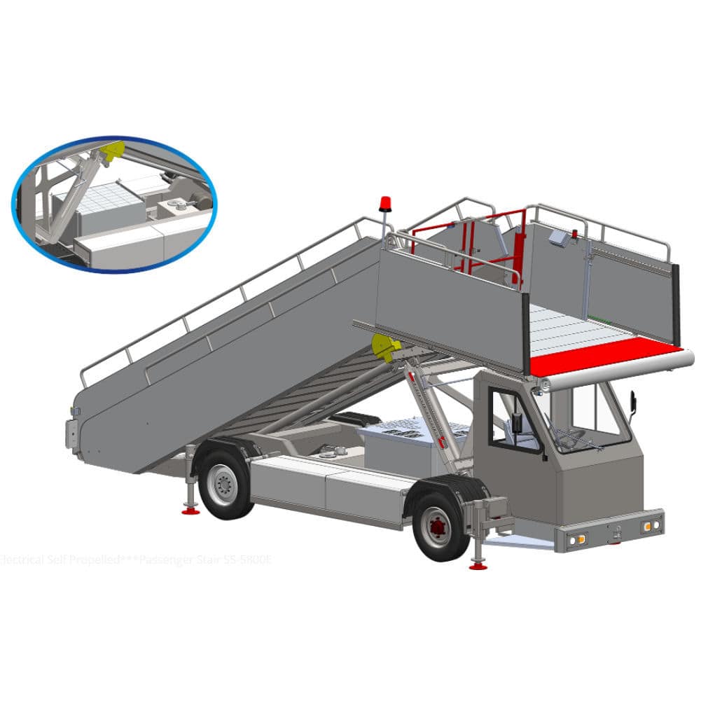 Passenger stairs - SS-5800E - DENGE AIRPORT EQUIPMENT - boarding ...