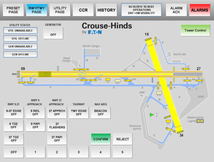 Maintenance monitoring system - ALCMS - EATON CROUSE-HINDS - for airport