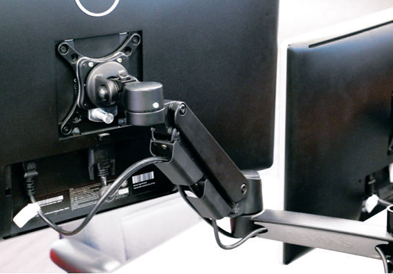 Desktop monitor mounts - E-Arm Piston Assist - EVANS AIRPORT SOLUTIONS ...