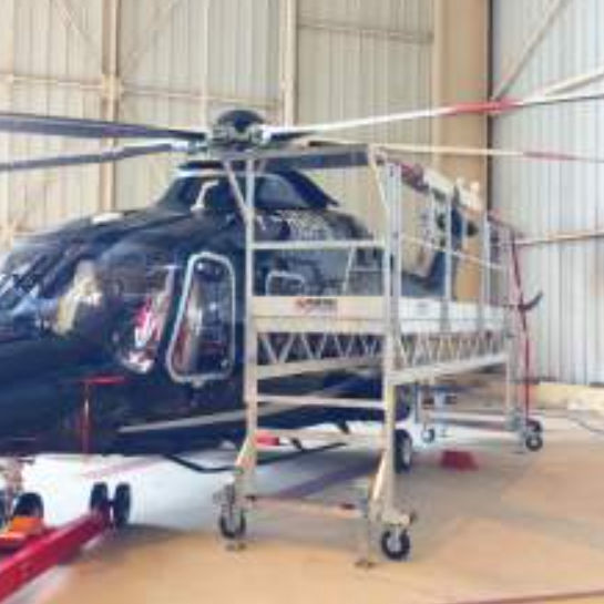 Fuselage access platform - MD902 - FORTAL - movable