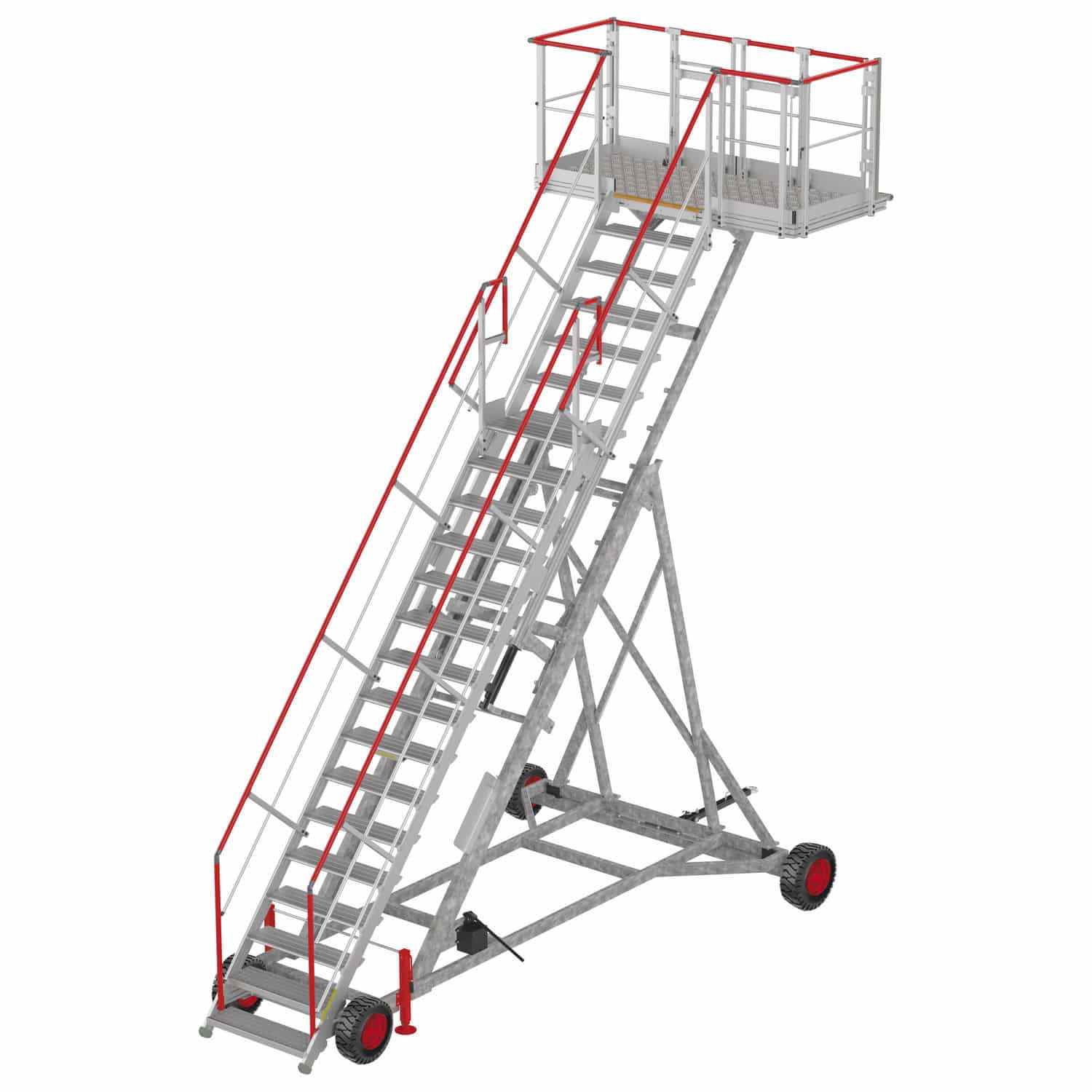 Runway stepladder - 25 km/h adjustable - FORTAL - maintenance / access ...