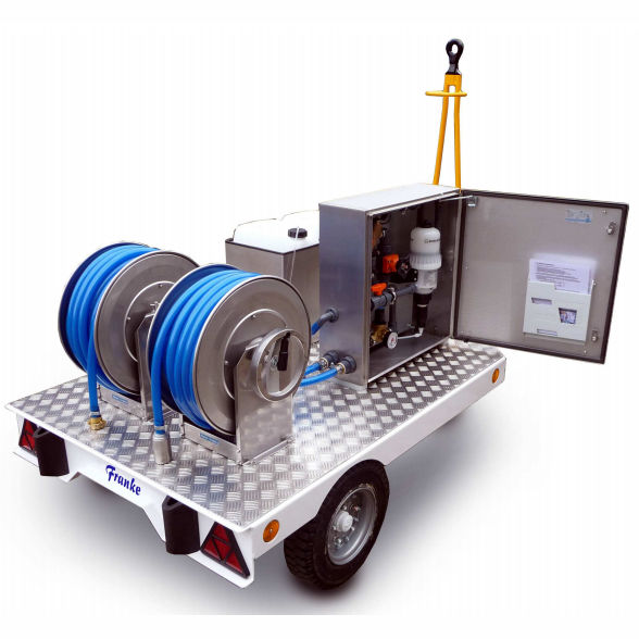 Towed washing cart - WDC - FRANKE-AEROTEC GMBH - for aircraft