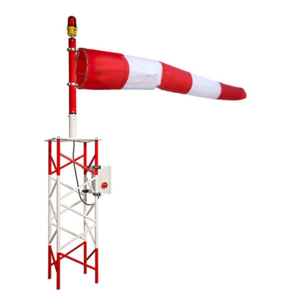 Airport windsock - HA - HOLLAND AVIATION B.V. - with mast / internally ...