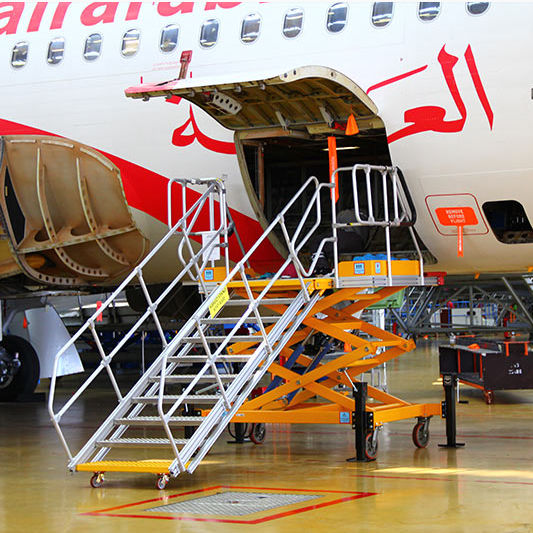 Scissor high loader - MAKRO AERO - for cargo / hydraulic / for airport