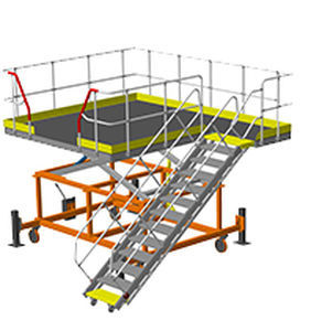 Movable access platform - APU - MAKRO AERO - fixed / adjustable