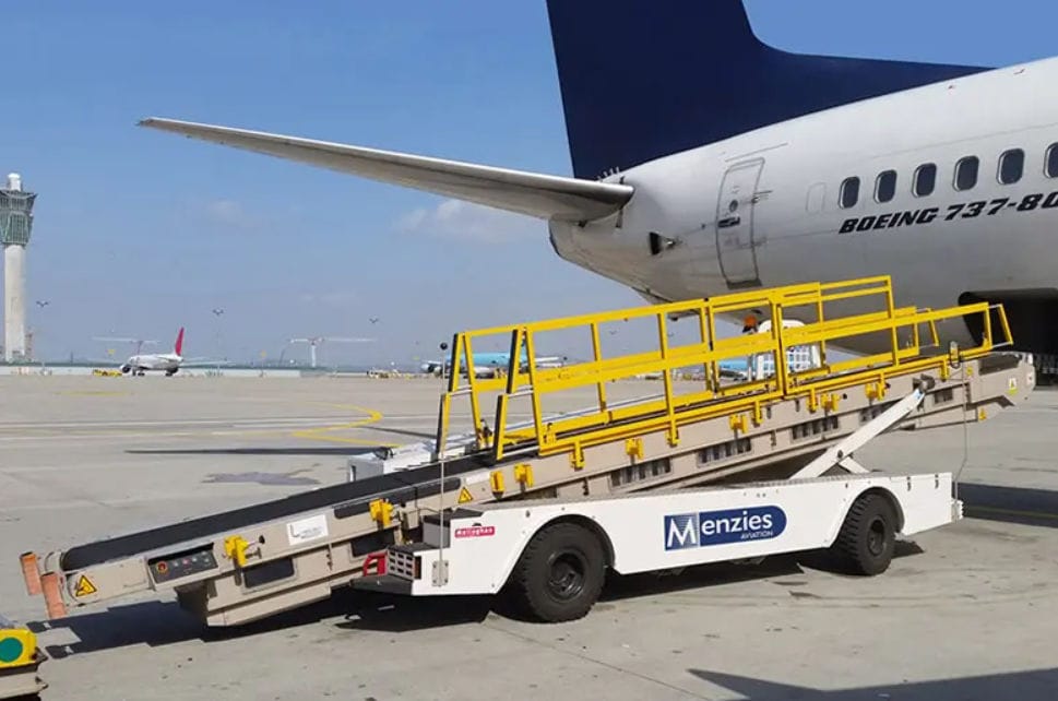 Self-propelled belt loader - Bendibelt - MALLAGHAN - for airport