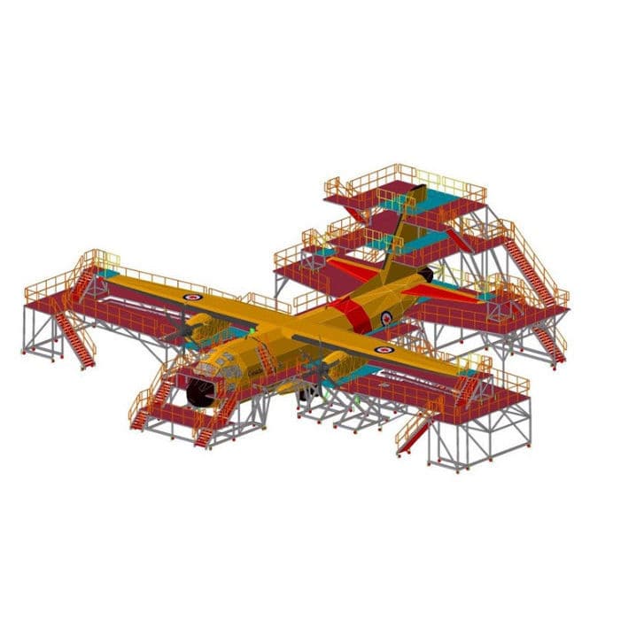 Aeronautic fuselage dock - NIJL AIRCRAFT DOCKING B.V. - wing / movable