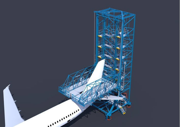 Aircraft tail dock - NIJL AIRCRAFT DOCKING B.V. - fixed / adjustable