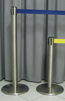 Tape queue barrier - POLIBAR - for airport