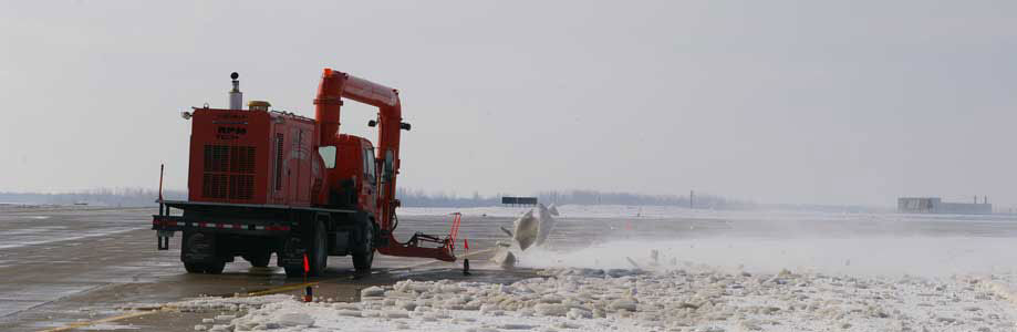 Truck-mounted snow blower - Blizzard - R.P.M. TECH INC. - for airports