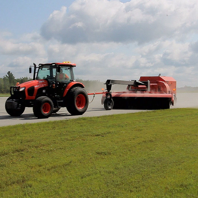 Airport runway sweeper - R.P.M. TECH INC. - truck-mounted / electric