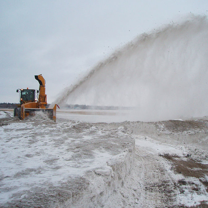 Backhoe loader-mounted snow blower - RPM220 - R.P.M. TECH INC. - for ...