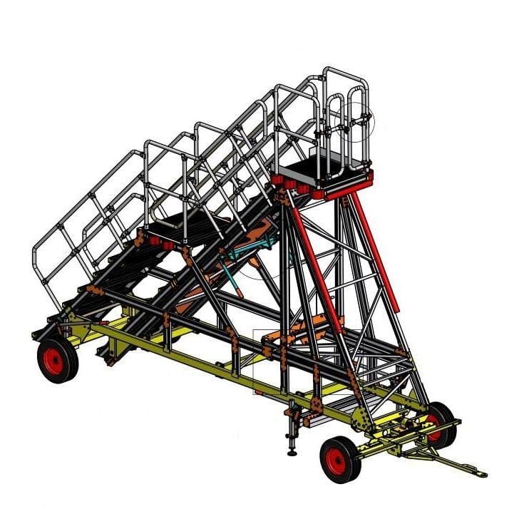 Access stairs - 812.350.50 - SEMMCO LTD - mobile / for aircraft / for ...