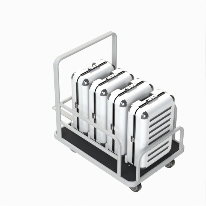 Airport terminal baggage cart - Mobby - Special Mobility - 4-wheel / open