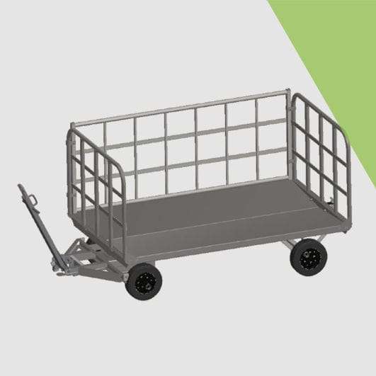 Runway baggage trailer - TBD (OWEN HOLLAND) LIMITED - 4-wheel / open