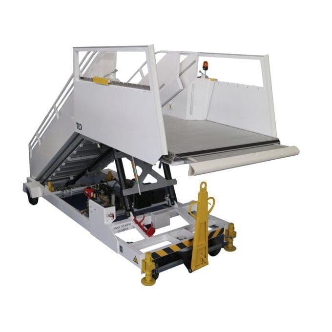 Boarding stairs - ABT-2045-E - TLD - mobile / telescopic / towed