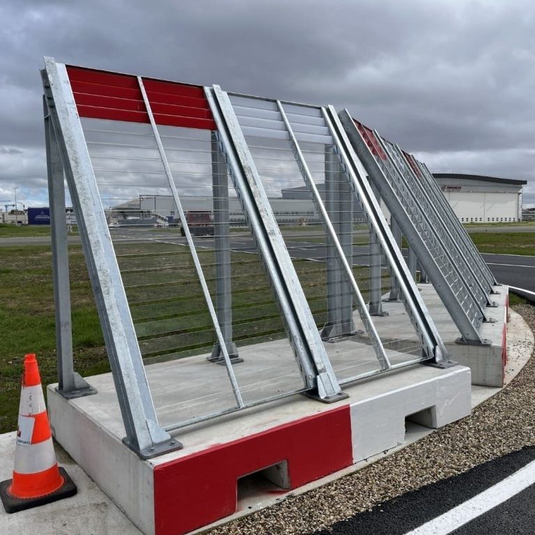 Metal jet blast deflector - OPO.ACR - VALIS ENGINEERING - for airport