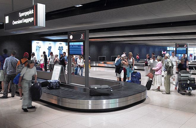 Scale baggage claim carousel - VANDERLANDE - for airport / horizontal ...