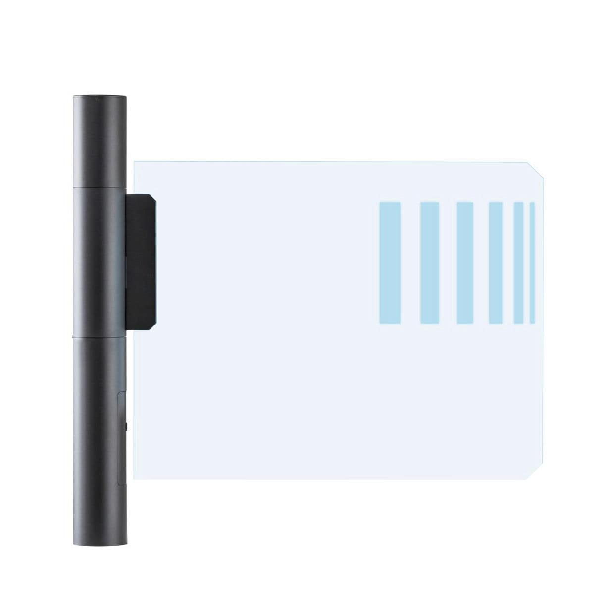 Swing access gate - Galaxy port - Wanzl GmbH & Co. KGaA - glass ...