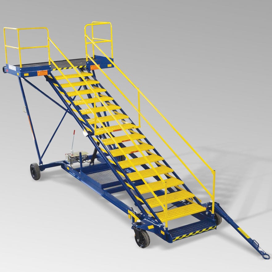 Access stairs - WASP, INC. - mobile / towed / for technical crew