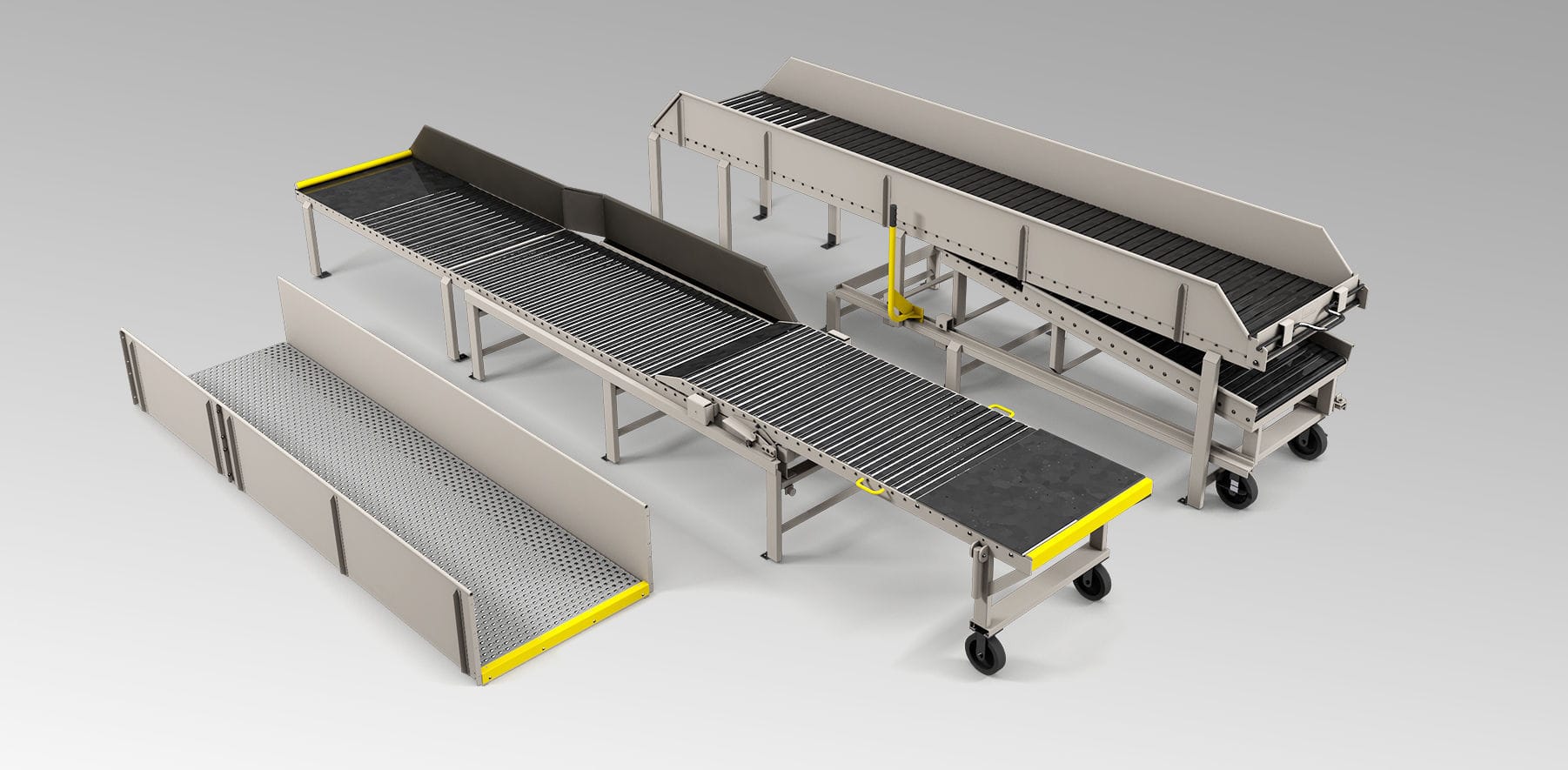 Roller conveyor - WASP, INC. - freight / horizontal / inclined
